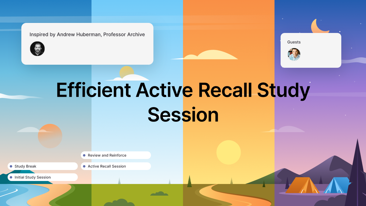 Efficient Active Recall Study Session