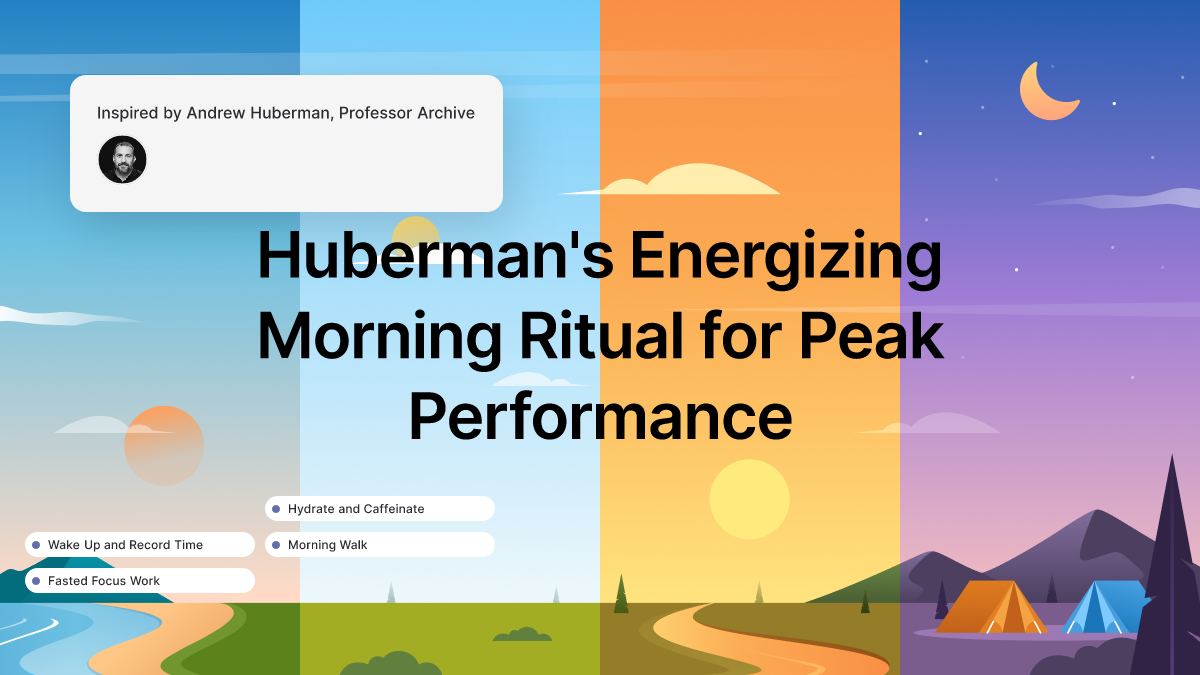 Huberman's Energizing Morning Ritual for Peak Performance