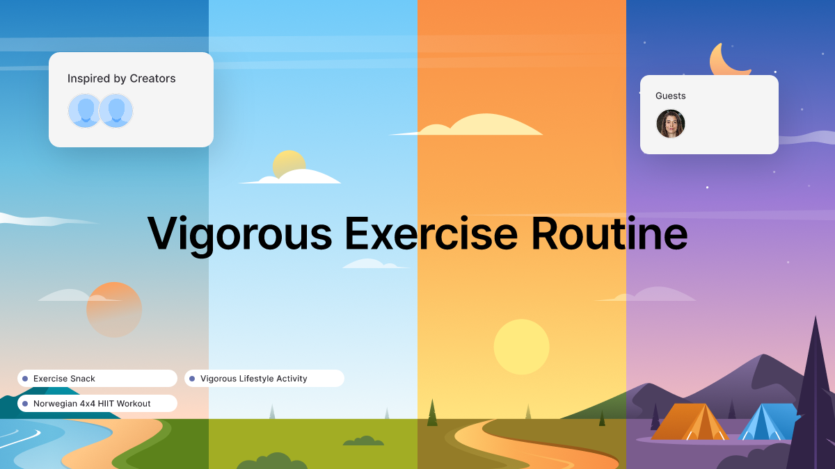 Vigorous Exercise Routine
