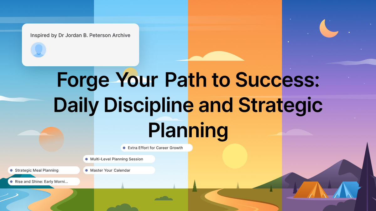 Forge Your Path to Success: Daily Discipline and Strategic Planning