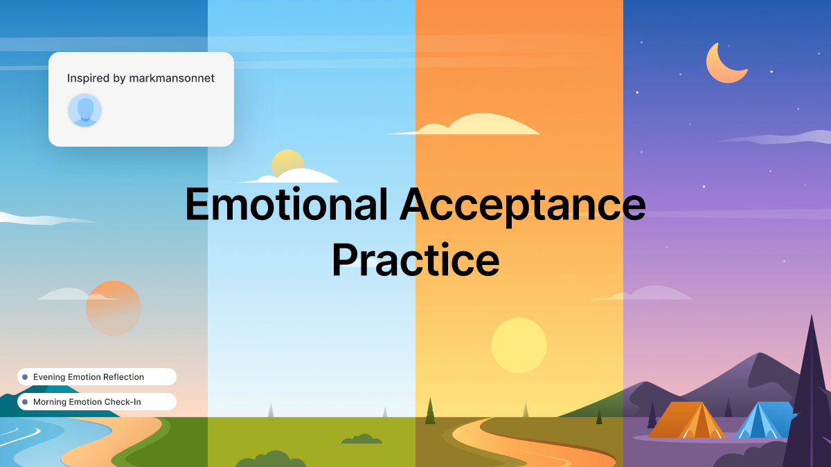 Emotional Acceptance Practice