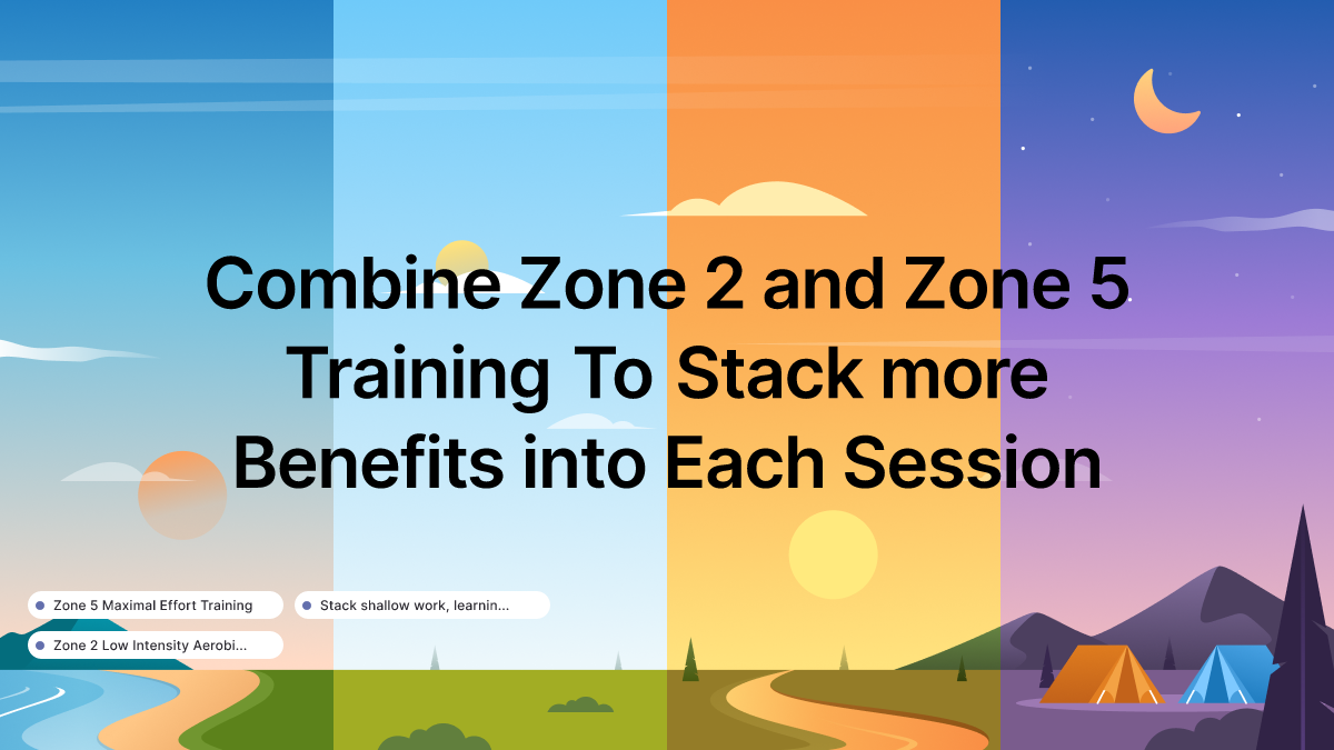 Combine Zone 2 and Zone 5 Training To Stack more Benefits into Each Session