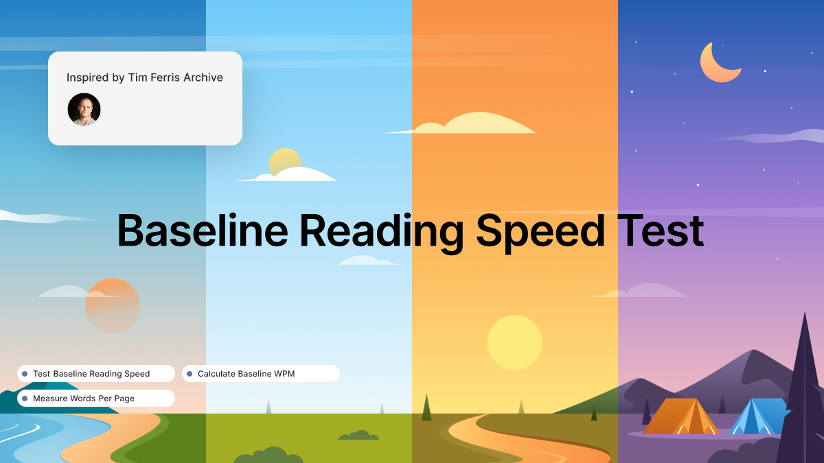 Baseline Reading Speed Test
